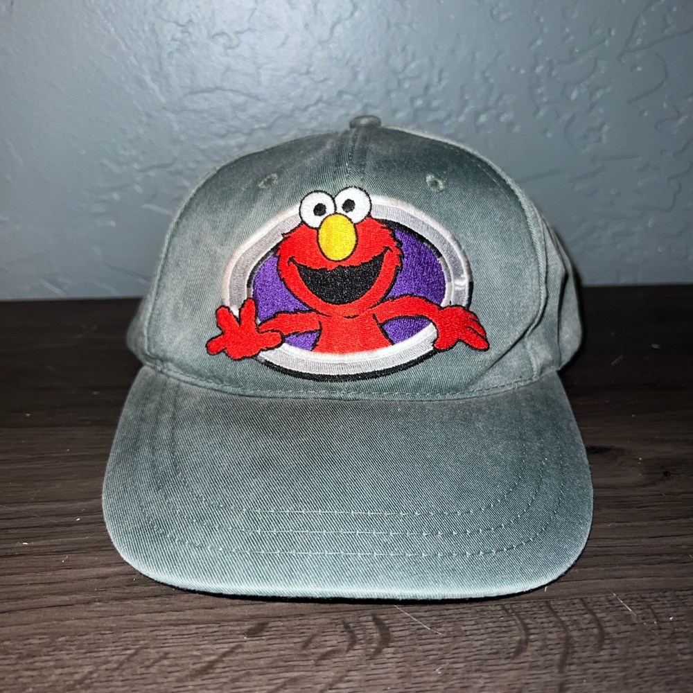 Vintage Sesame Street Elmo Hat Embroidered Adjustable… - Gem